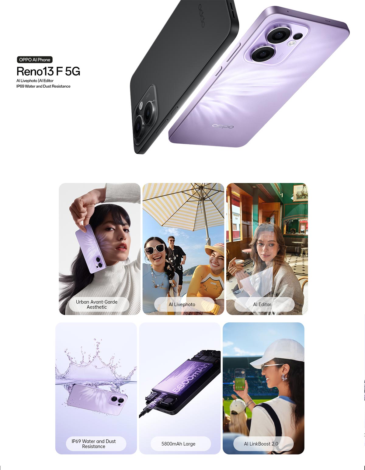 OPPO Reno13 F 5G - Jual HP OPPO Reno 13F 5G Harga Promo - OPPO Indonesia